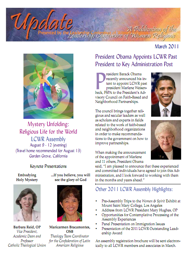 Update (March 2011) | LCWR
