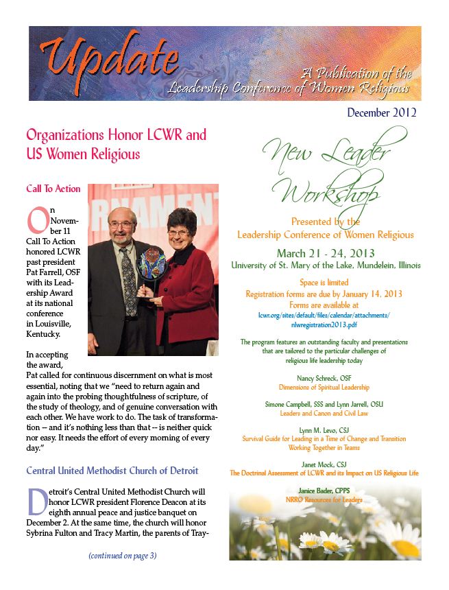 December 2012 | LCWR