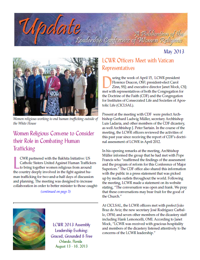 May 2013 | LCWR
