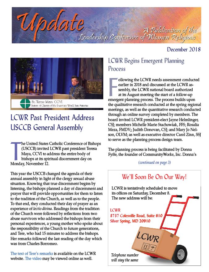 December 2018 | LCWR
