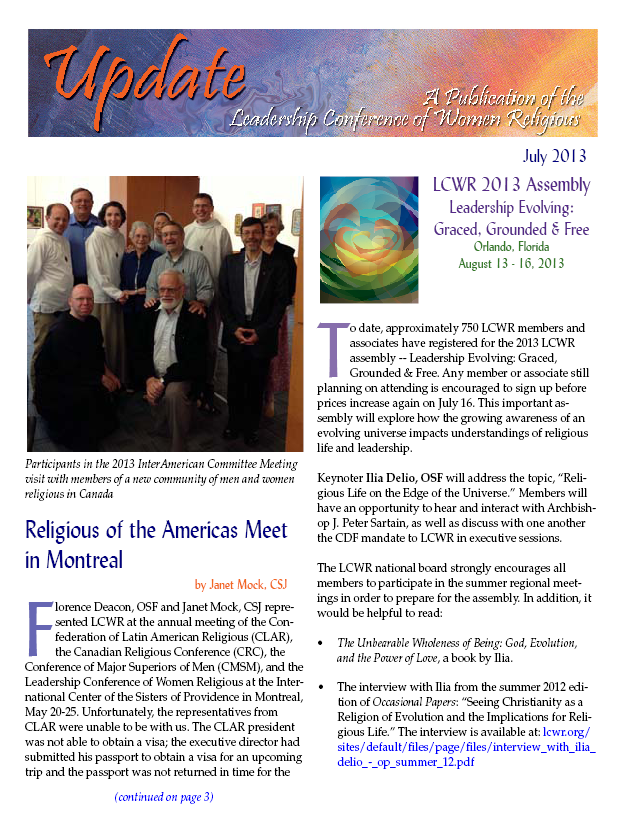 July 2013 | LCWR
