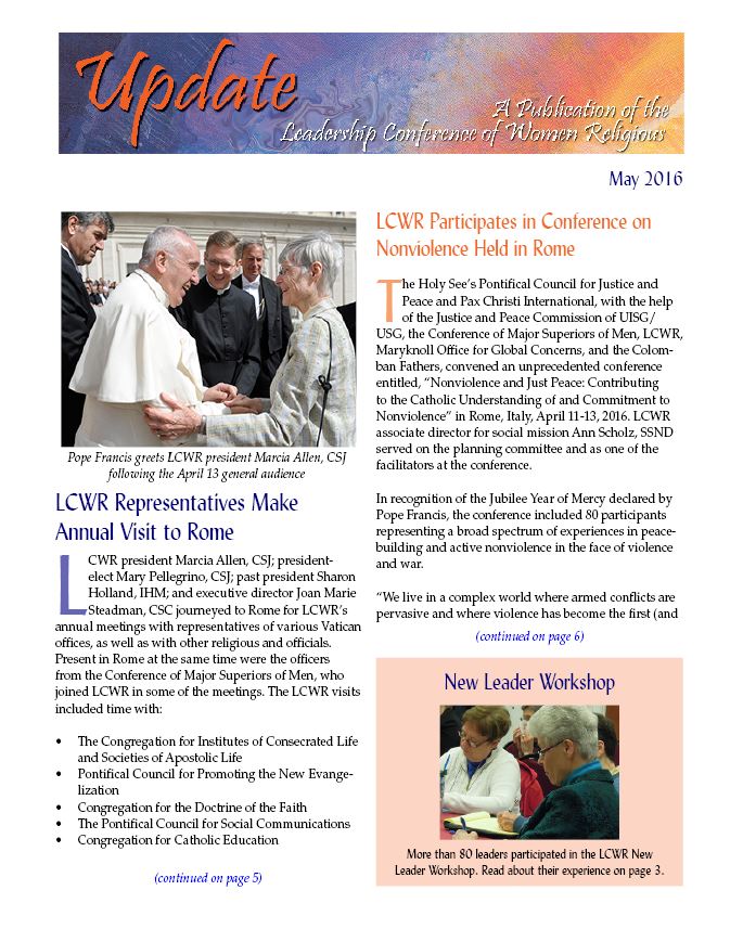 May 2016 | LCWR