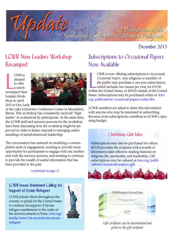 December 2015 | LCWR