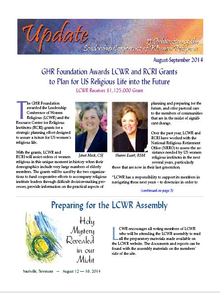 Aug-Sept 2014 | LCWR