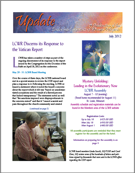 July 2012 | LCWR