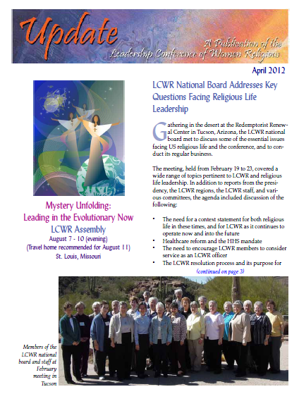 April 2012 | LCWR